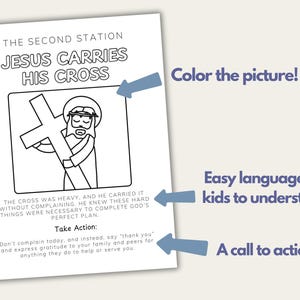 Stations of the Cross Coloring Pages, Catholic Kids Lent Activity ...