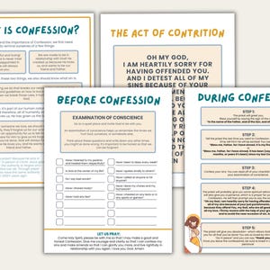 Catholic Kids First Reconciliation Guide, Examination of Conscience for ...