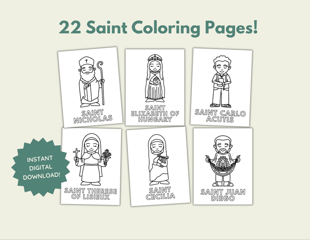 All Saints Day Printable Coloring Pages, Catholic All Saints Day ...