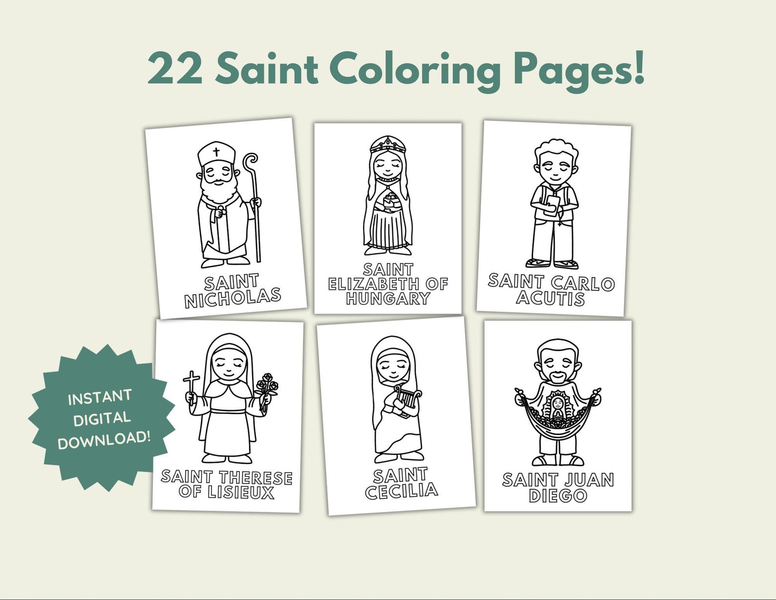 All Saints Day Printable Coloring Pages, Catholic All Saints Day ...