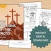 Stations of the Cross Coloring Pages, Catholic Kids Lent Activity ...