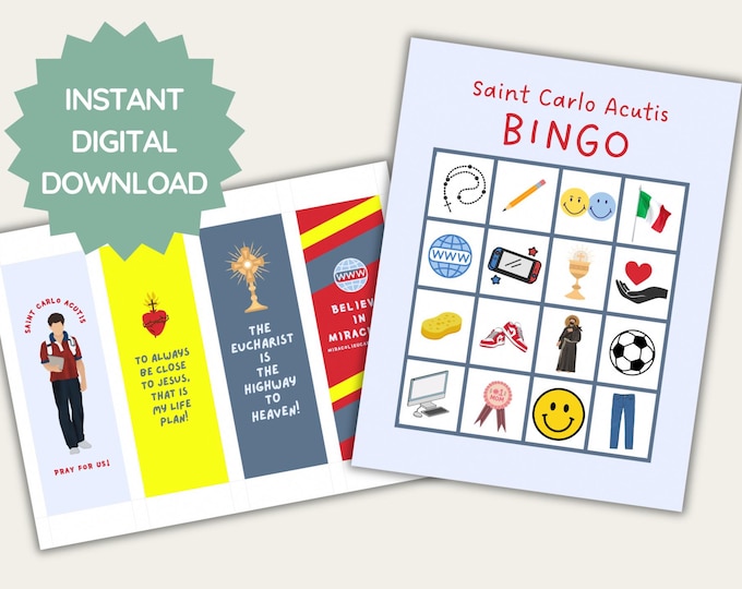 Littlesaints - Saint Carlo Acutis Bookmark - Etsy Canada
