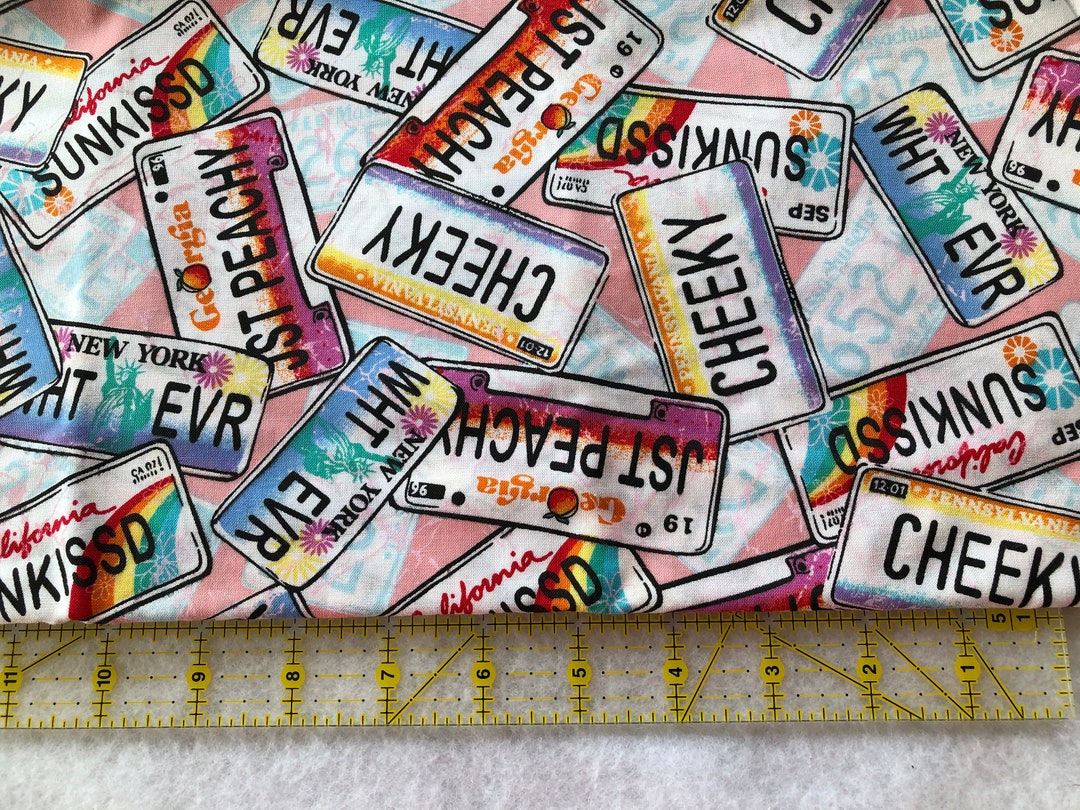 License Plates, Cute Sayings, 1 Yard Cuts - Etsy