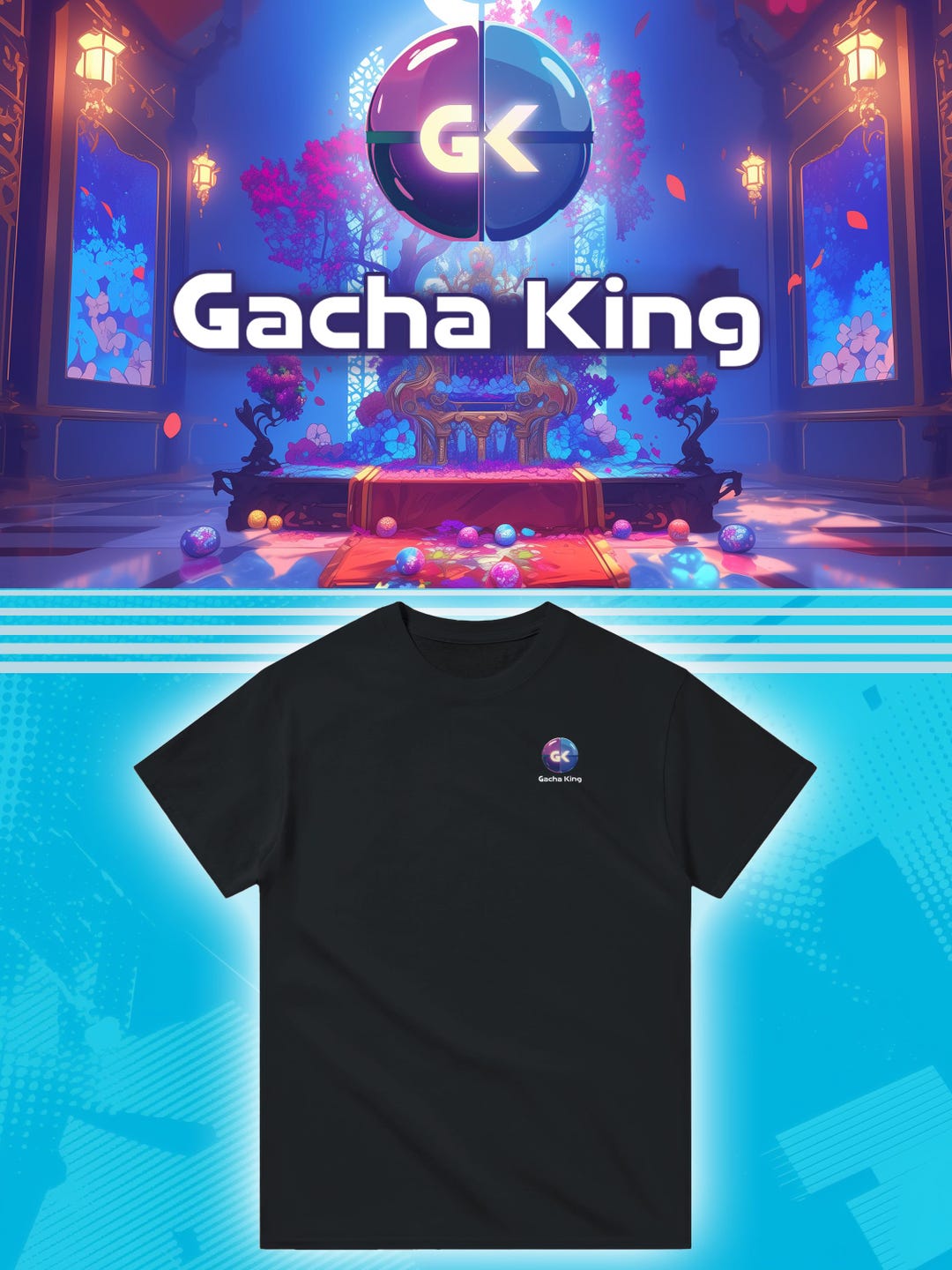 Gacha King T-shirt | Exclusive Game Merch - Etsy
