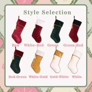 Personalized Velvet Christmas Stockings With Name: Monogrammed Stocking ...