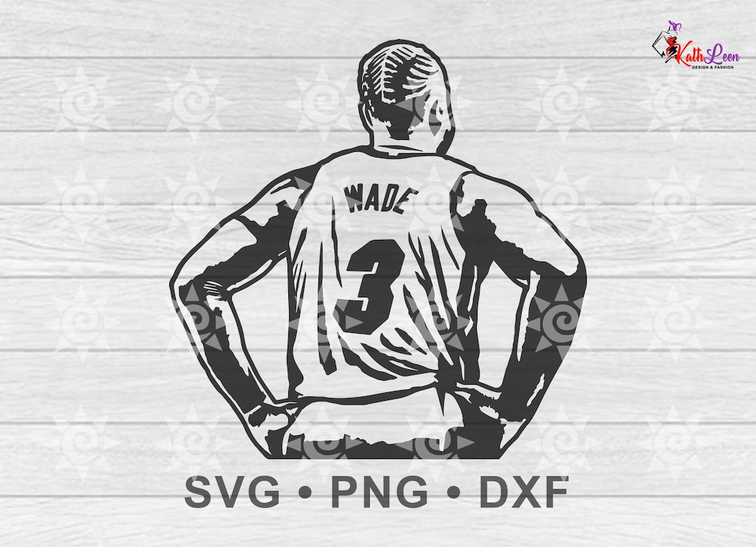 Dwyane Wade Svg, Dwyane Wade Png, Dwyane Wade Dxf, Dwyane Wade Cricut ...