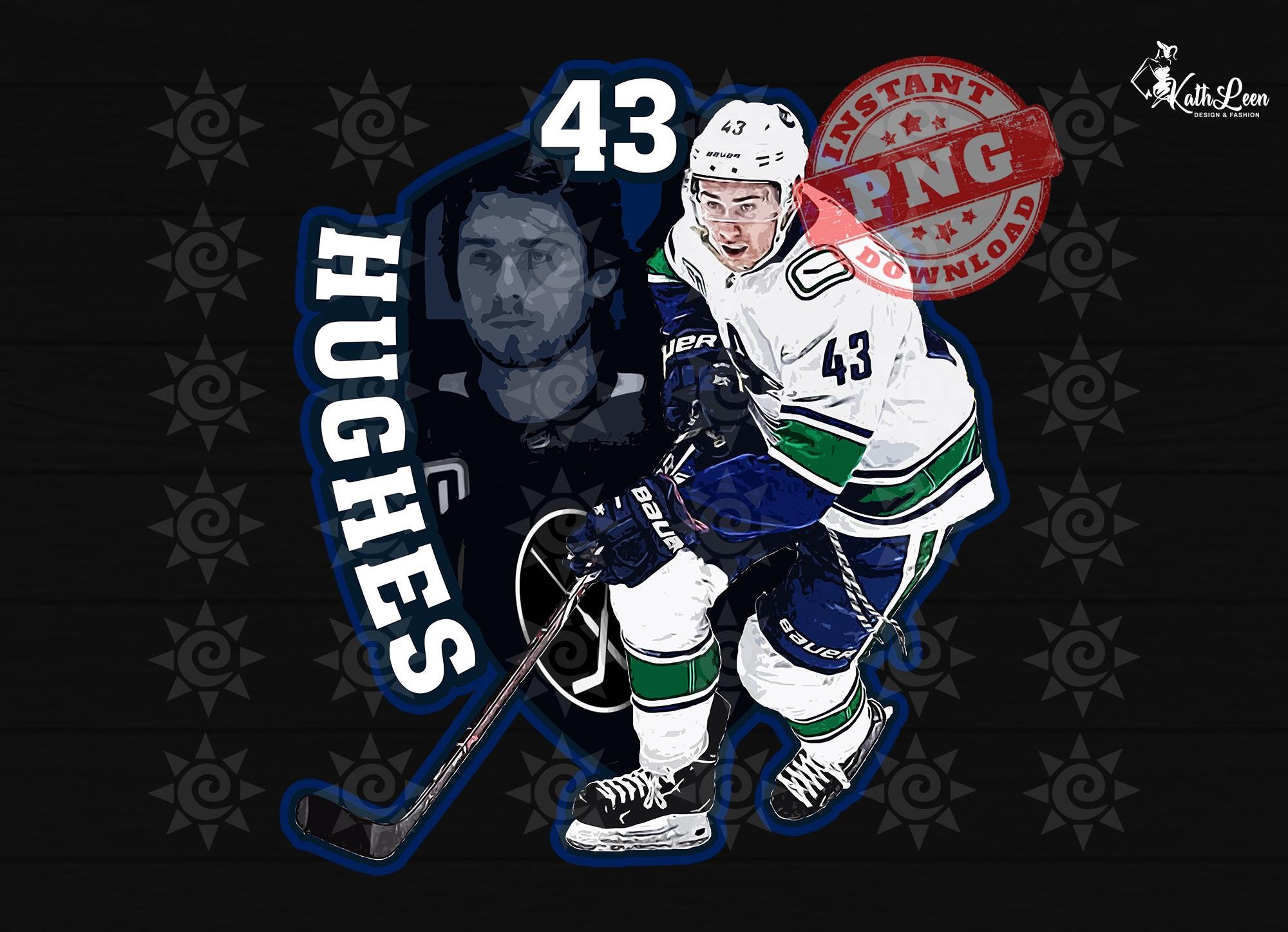 Quinn Hughes Png, Quinn Hughes Sublimation, Quinn Hughes Transfer ...
