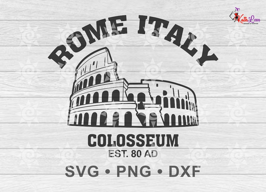 Colosseum Svg, Roman Colosseum Png, Colosseum Italy Dxf, Colosseum ...