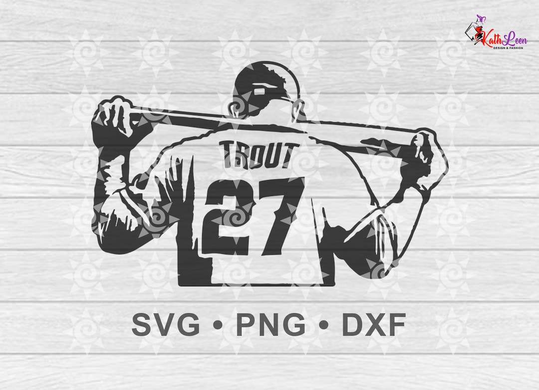 Mike Trout Svg, Mike Trout Png, Mike Trout Dxf, Mike Trout Cricut, Mike ...