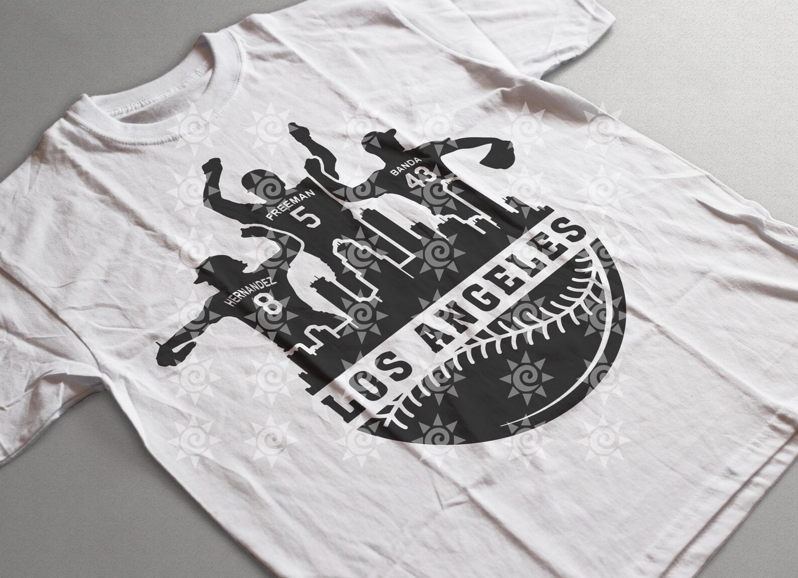 SVG PNG DXF Los Angeles Baseball Skyline Ball Silhouette Art With ...