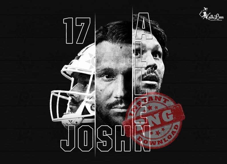 Josh Allen Png, Josh Allen Dtf, Josh Allen Dtg, Josh Allen Heat ...