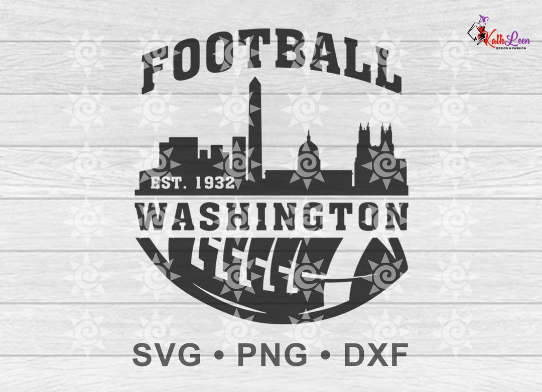 Washington Football SVG PNG DXF, Washington Football Skyline ...