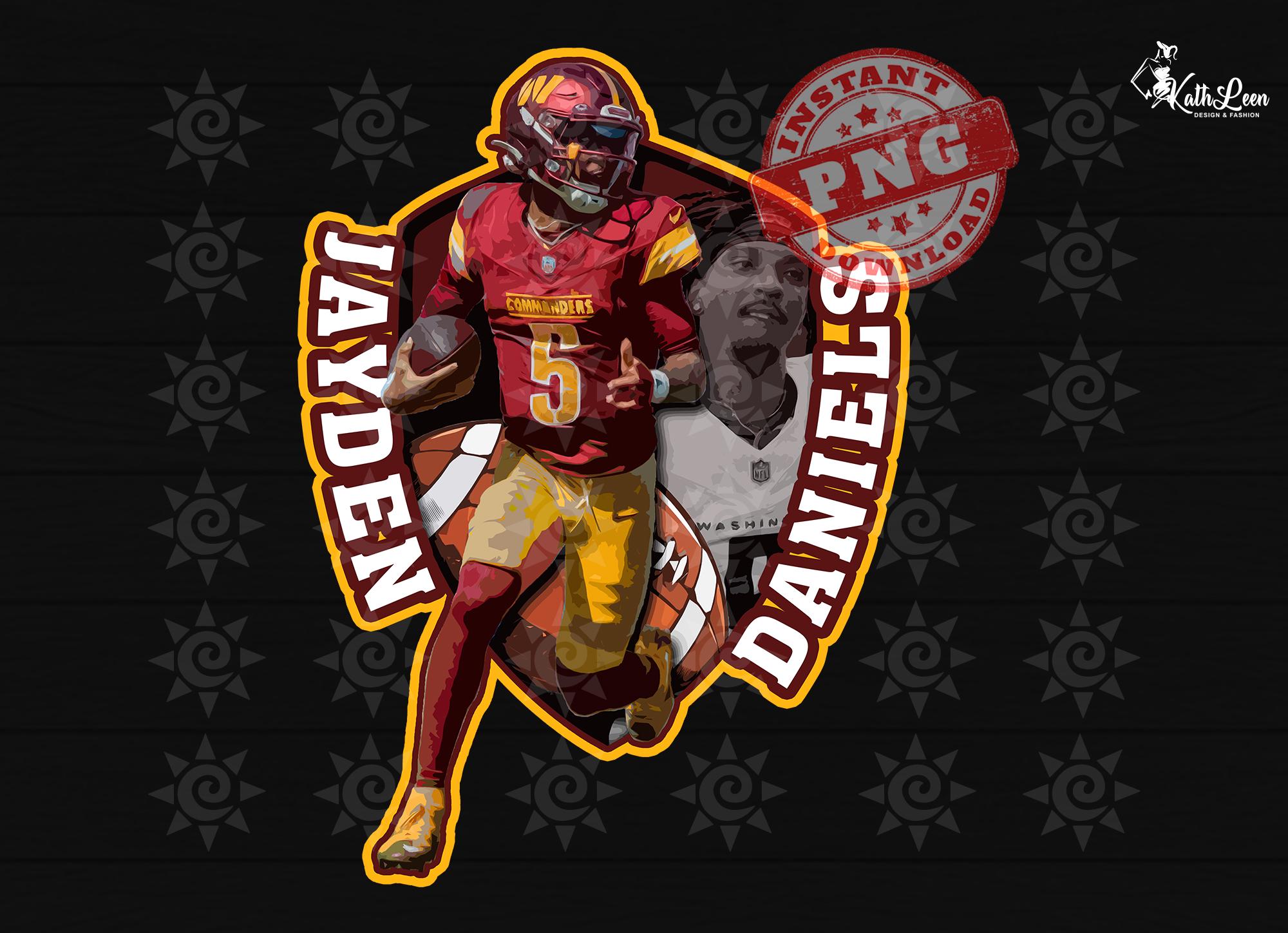 Jayden Daniels Png, Jayden Daniels Transfer, Jayden Daniels Sublimation ...