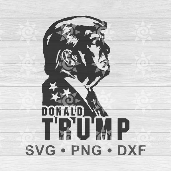 Donald Trump Side Profile - Etsy