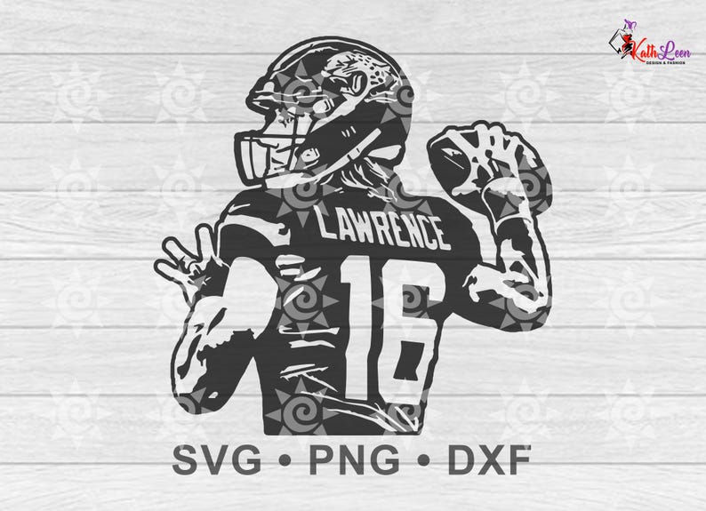 Trevor Lawrence Svg, Trevor Lawrence Png, Trevor Lawrence Dxf, Lawrence ...