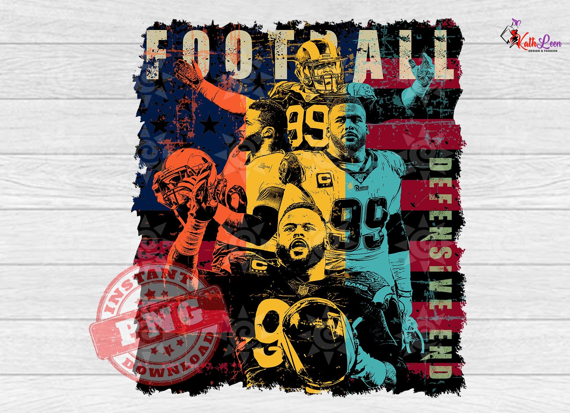 Aaron Donald Png, Aaron Donald Sublimation, Aaron Donald Dtf Dtg, Aaron ...