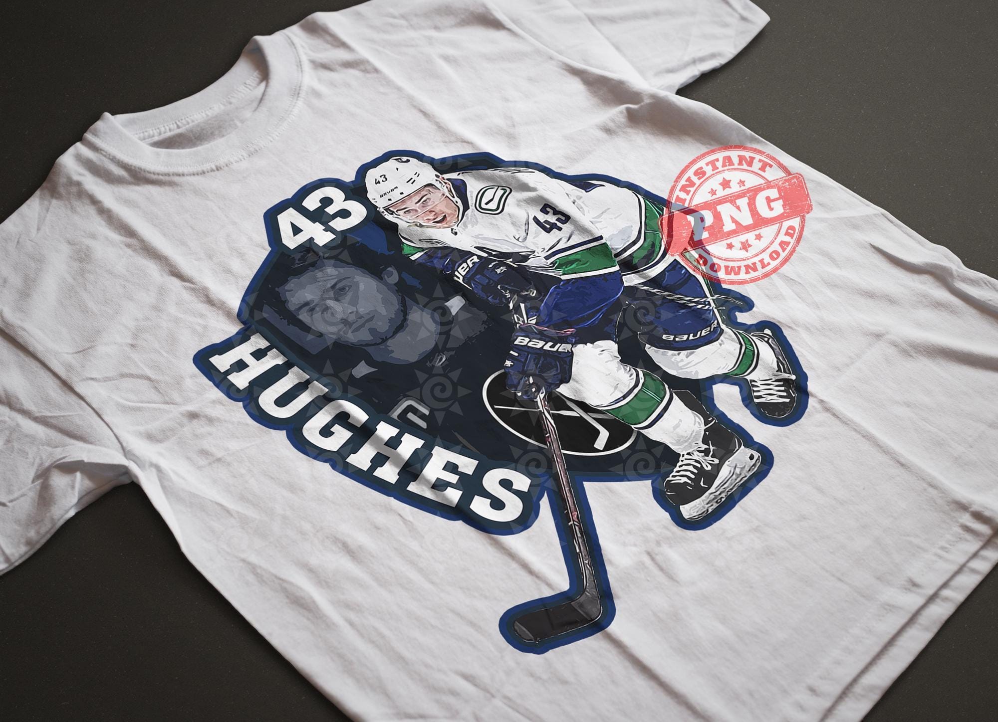 Quinn Hughes Png, Quinn Hughes Sublimation, Quinn Hughes Transfer ...