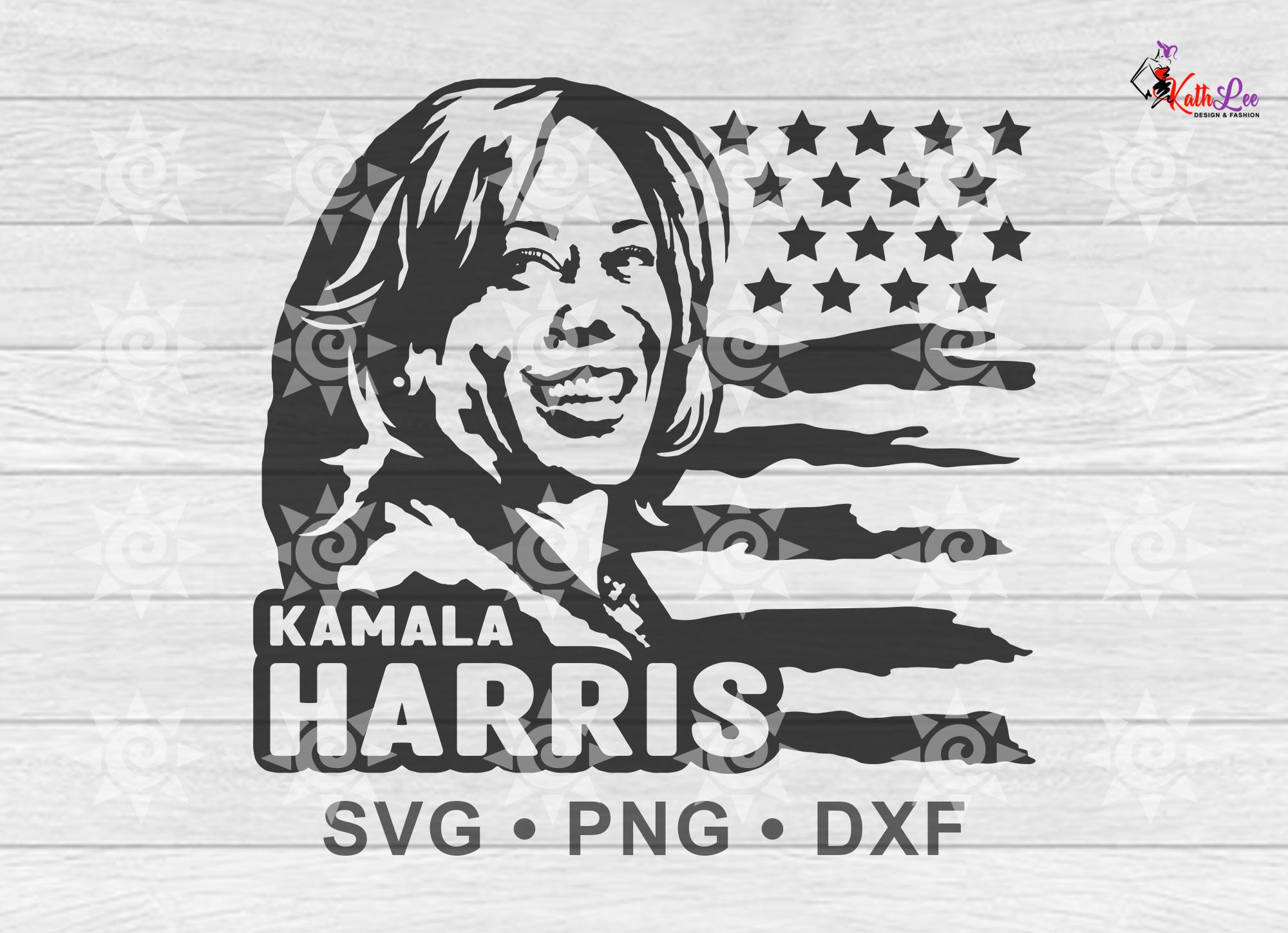 Kamala Harris SVG, Kamala Harris DXF, Kamala Harris Png, Harris Cricut ...