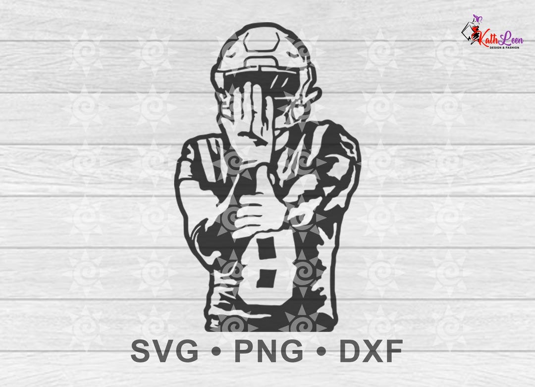 Stefon Diggs SVG PNG DXF, Football Player Cricut, Silhouette, Clipart ...