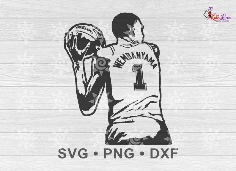 Victor Wembanyama Svg, Victor Wembanyama Png, Victor Wembanyama Dxf ...
