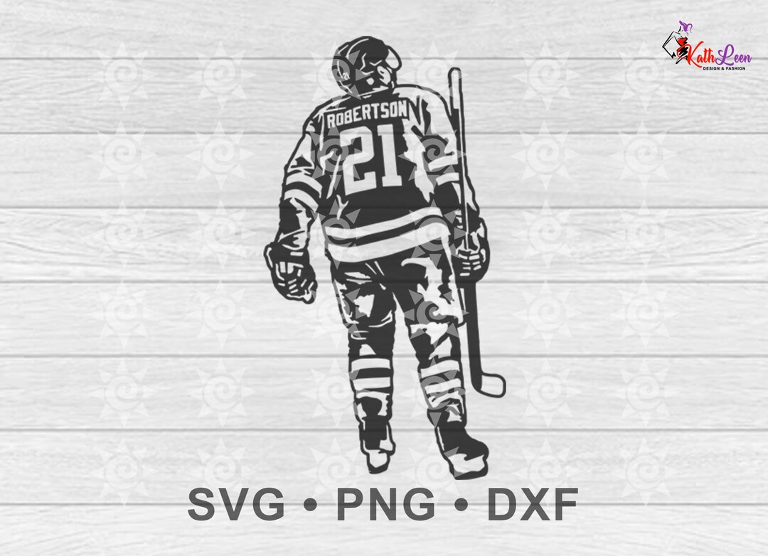 Jason Robertson SVG PNG DXF, Ice Hockey Player Cricut, Silhouette ...