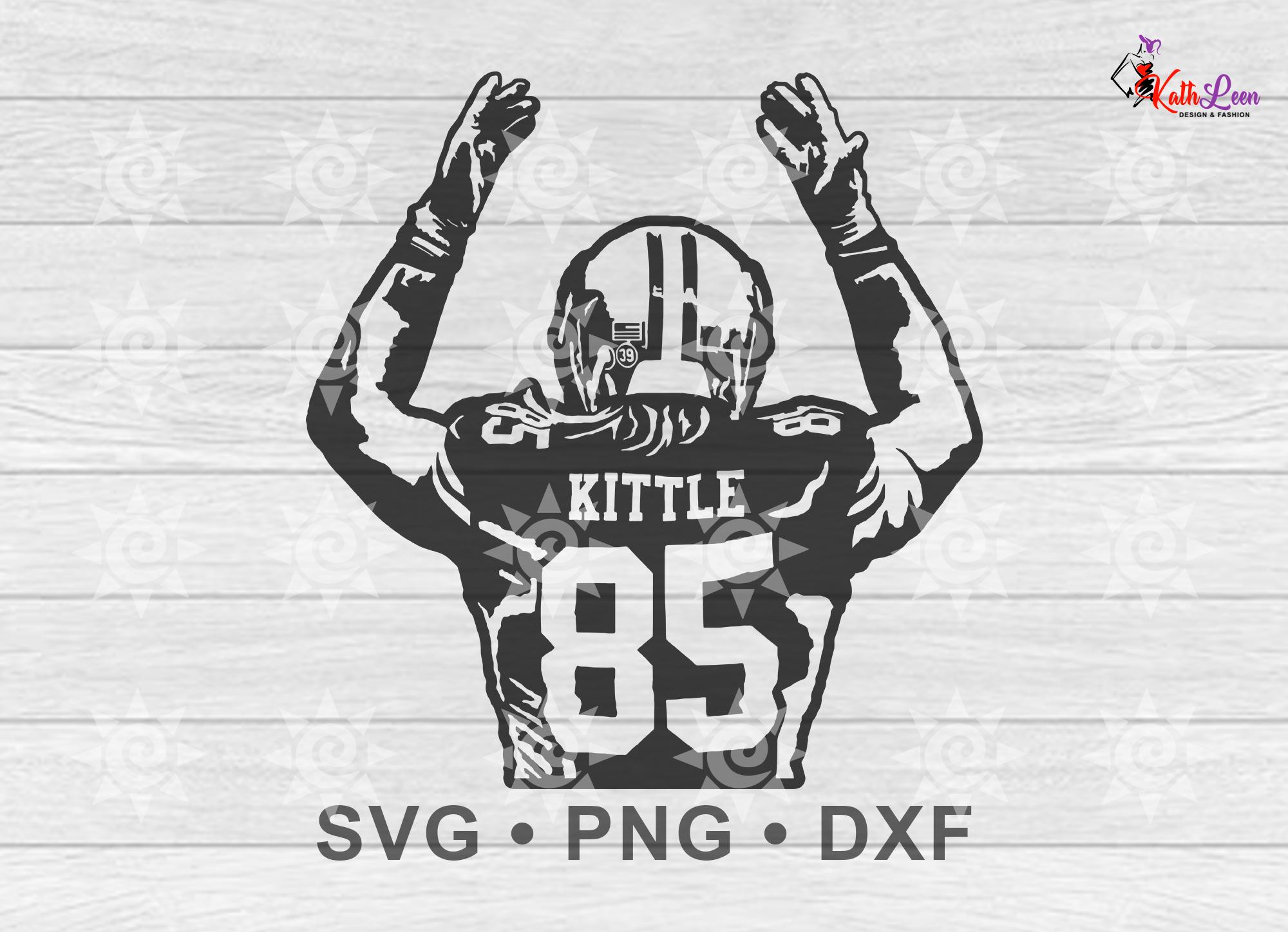 George Kittle Svg, George Kittle Png, George Kittle Dxf, George Kittle ...