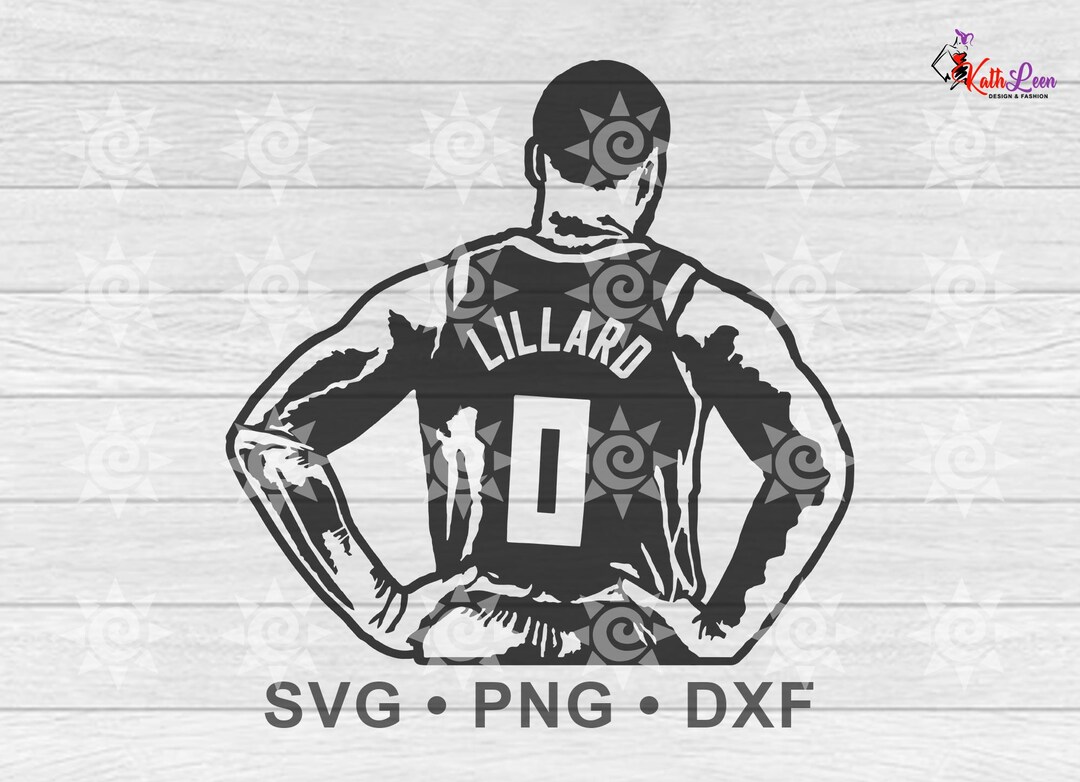 Damian Lillard Svg, Damian Lillard Png, Damian Lillard Dxf, Damian ...