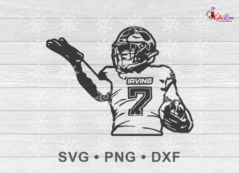 Bucky Irving SVG PNG DXF, Football Player Cricut, Silhouette, Clipart ...