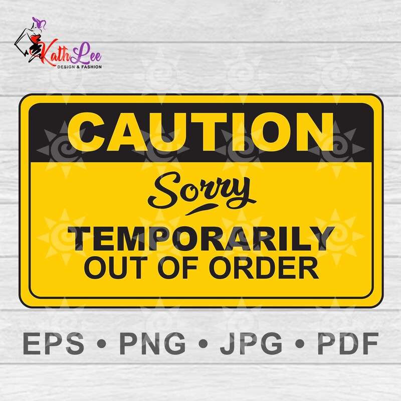 Out of Order Signs - Etsy Canada