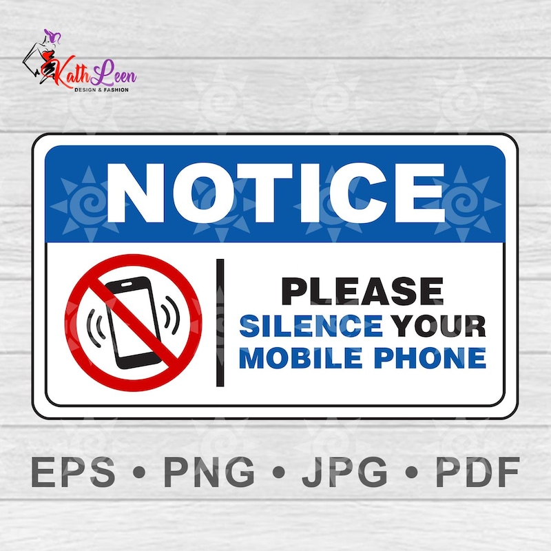 Please Silence Your Phones Sign - Etsy