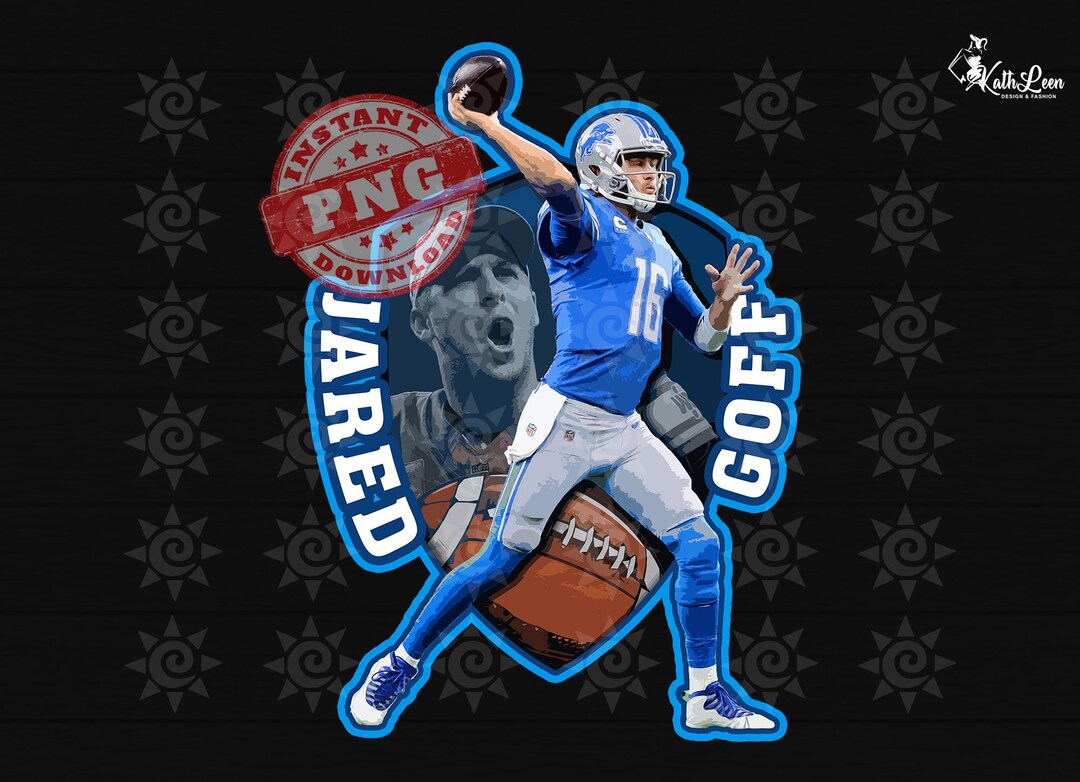 Jared Goff Png, Jared Goff Sublimation, Jared Goff Transfer, Jared Goff ...
