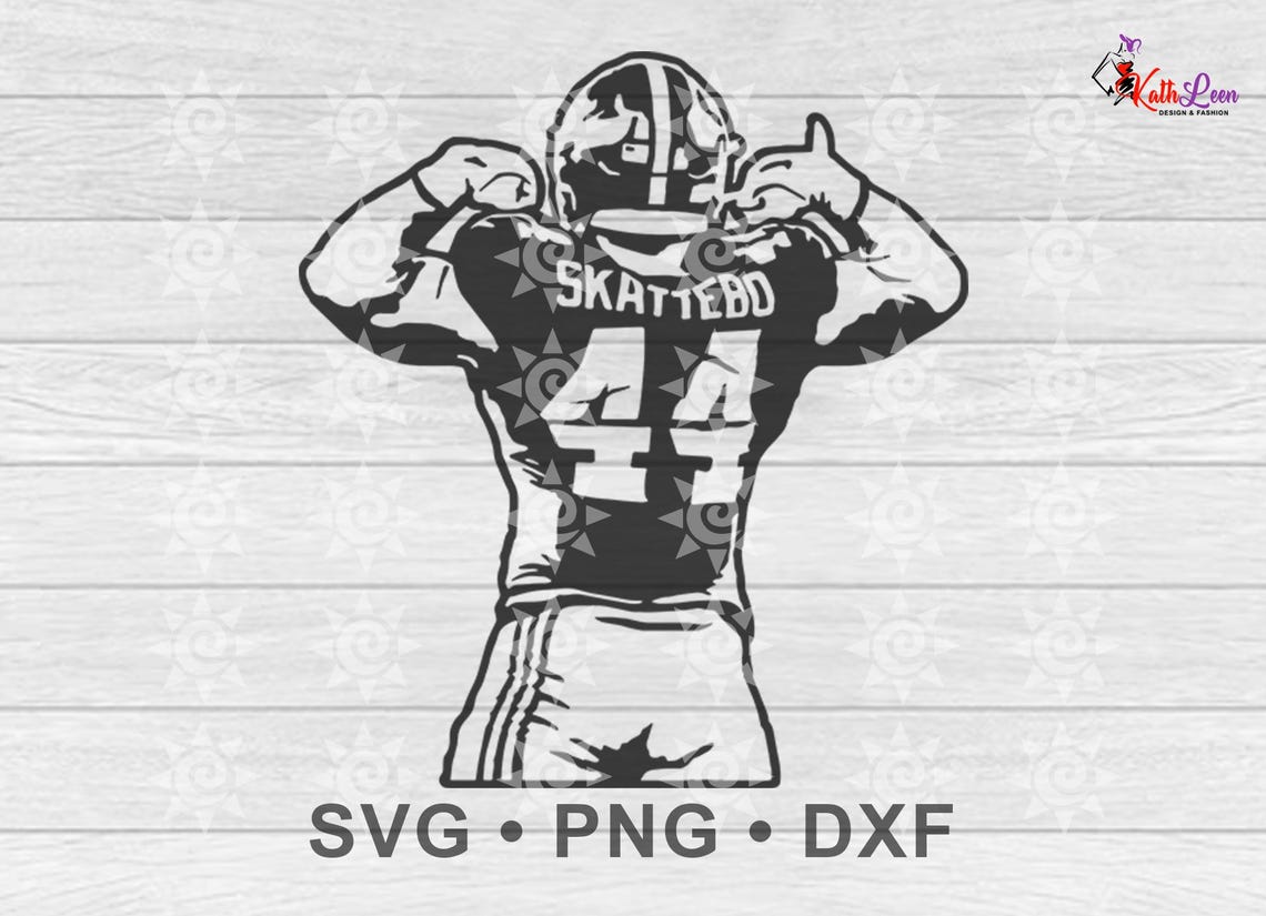 Cam Skattebo Svg Png Dxf, Cameron Football Cricut, Silhouette, Clipart ...