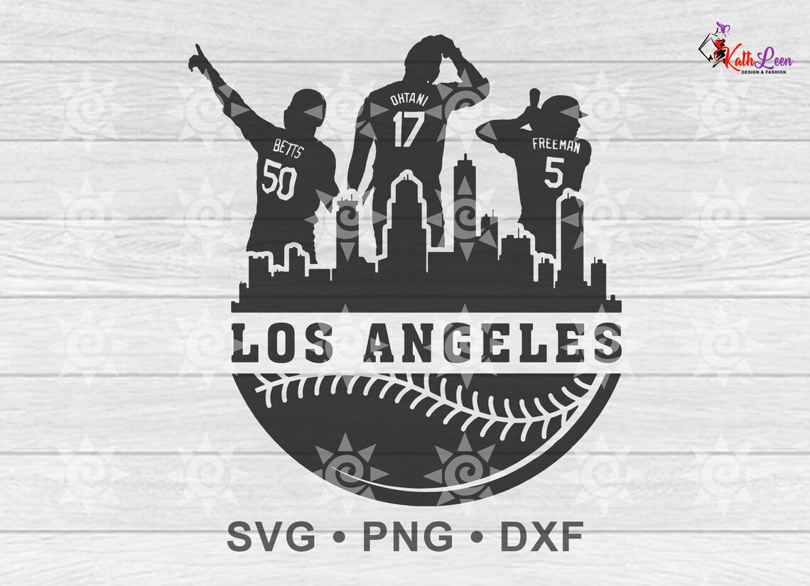 Los Angeles Baseball Svg, Los Angeles Png, Los Angeles Dxf, Mookie ...