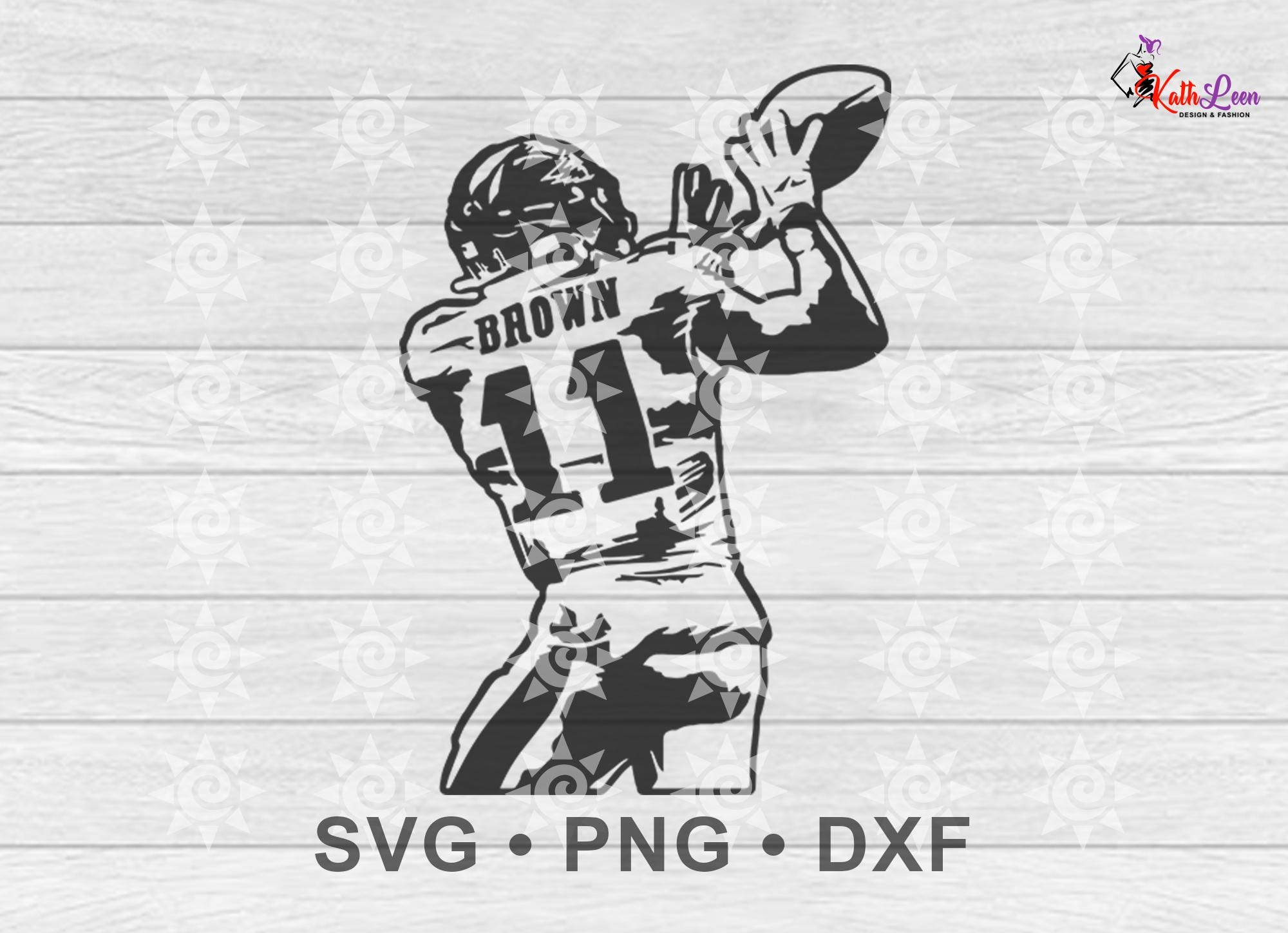 AJ Brown Svg, A. J. Brown Png, Arthur Juan Brown Dxf, AJ Brown Cricut ...