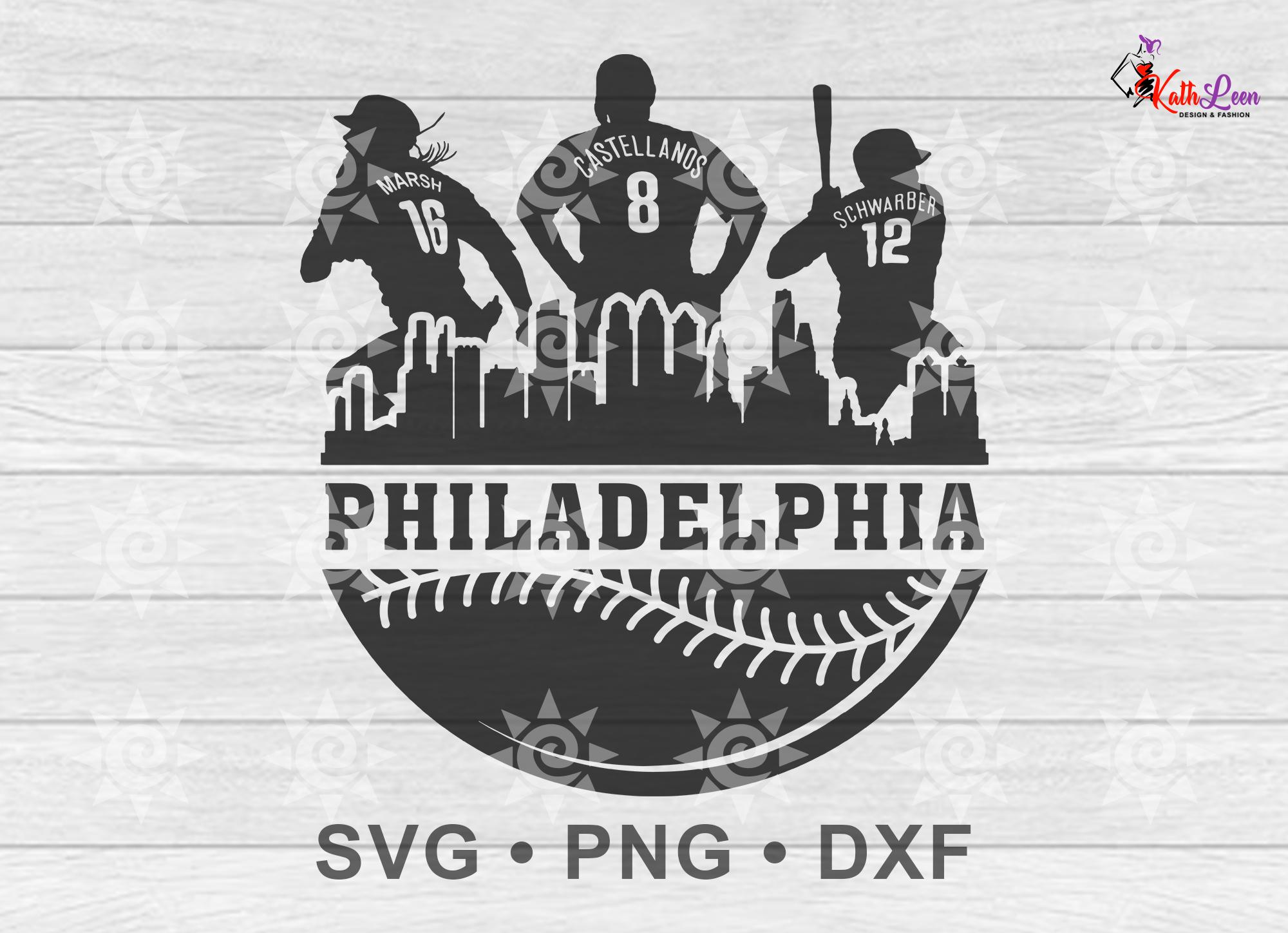 Philadelphia Baseball Svg, Philadelphia Png, Philadelphia Dxf, Kyle ...