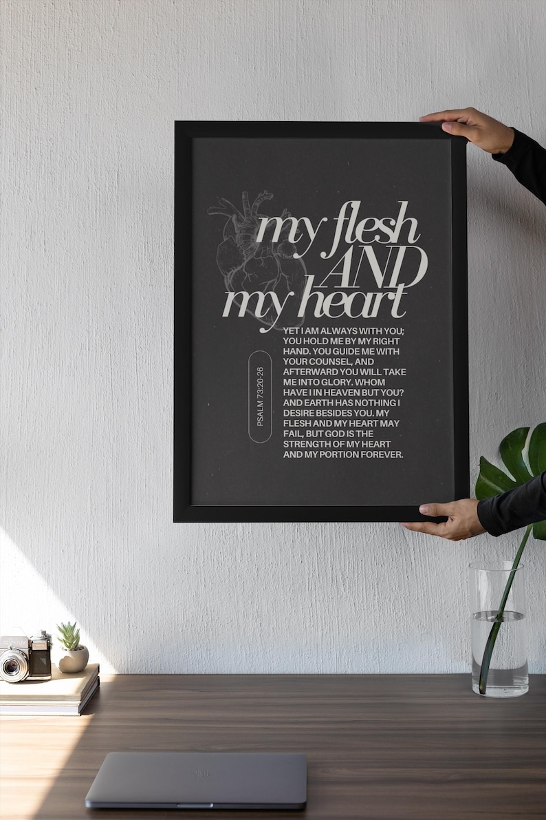 Psalm 73 Digital Art Design, Printable Download, Digital Download ...