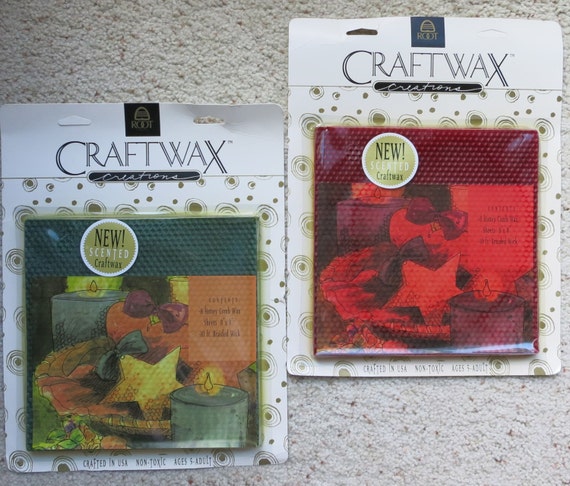 Items similar to 16 Root Craftwax CANDLE KIT Honey Comb Wax Sheets Make ...
