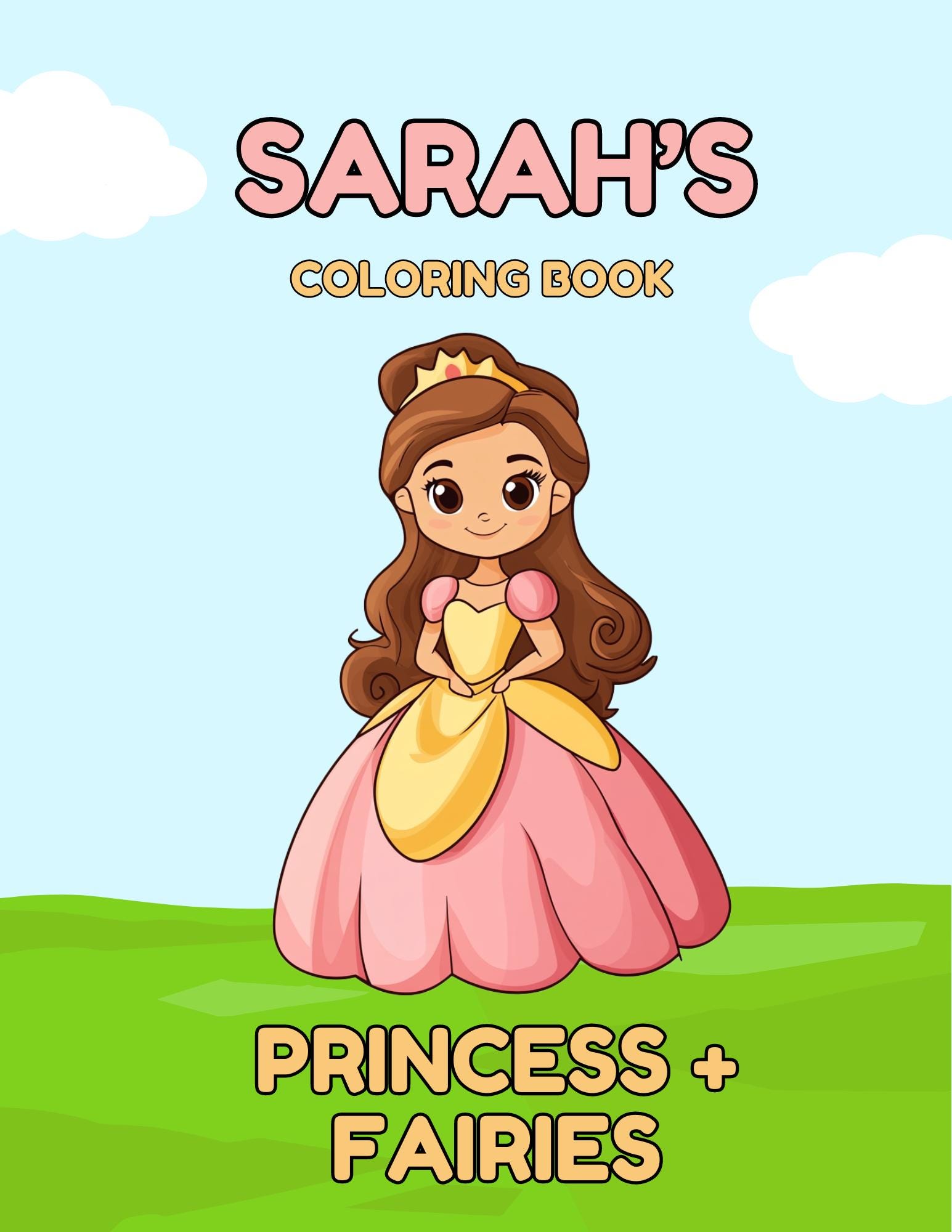 Personalized Kids Coloring Book: Custom Name Activity (digital Download ...