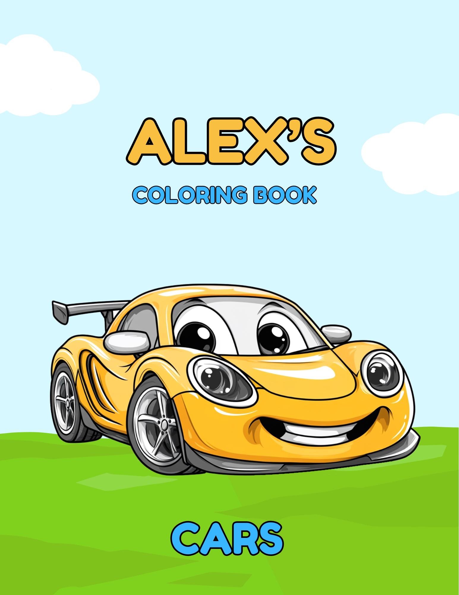 Personalized Kids Coloring Book: Custom Name Activity (digital Download ...