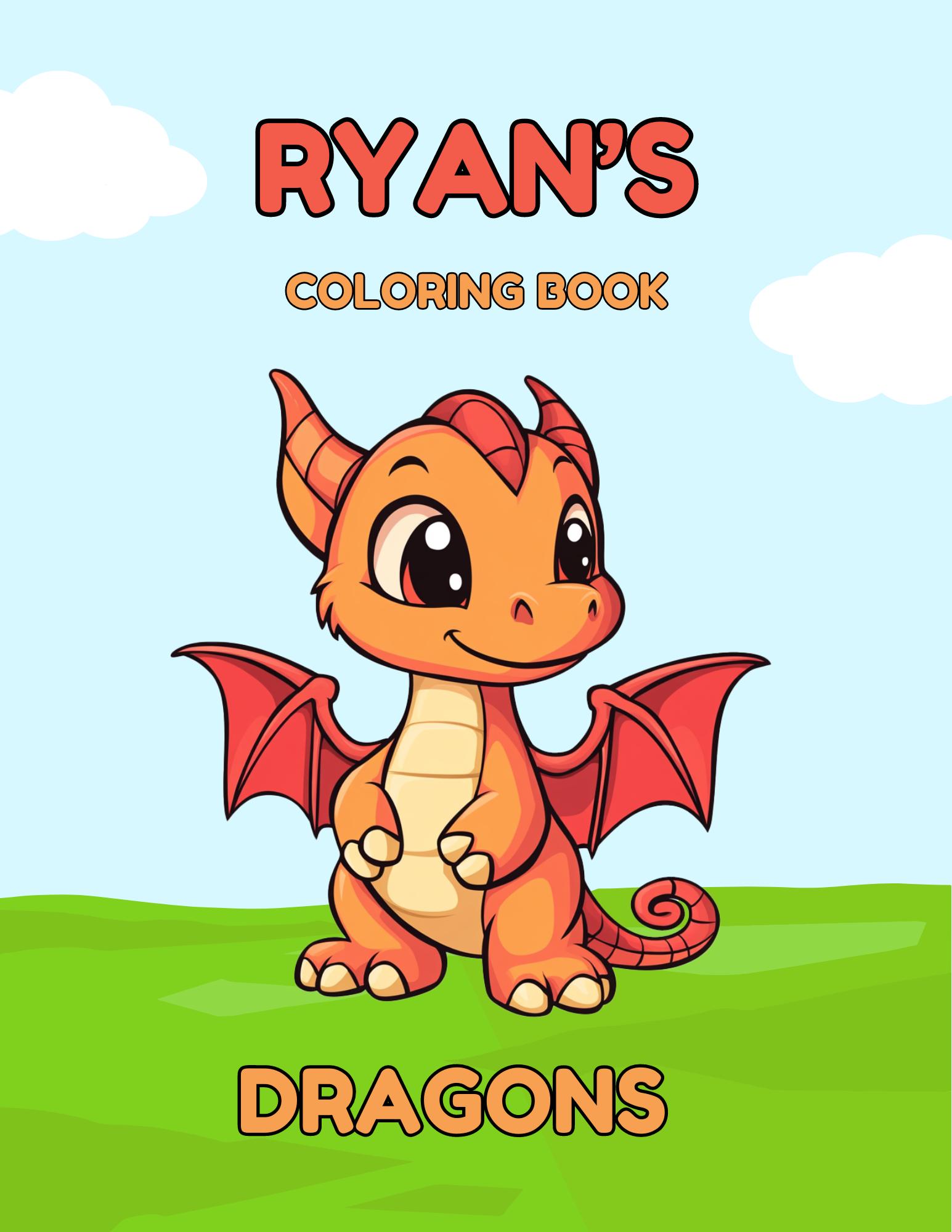 Personalized Kids Coloring Book: Custom Name Activity (digital Download ...
