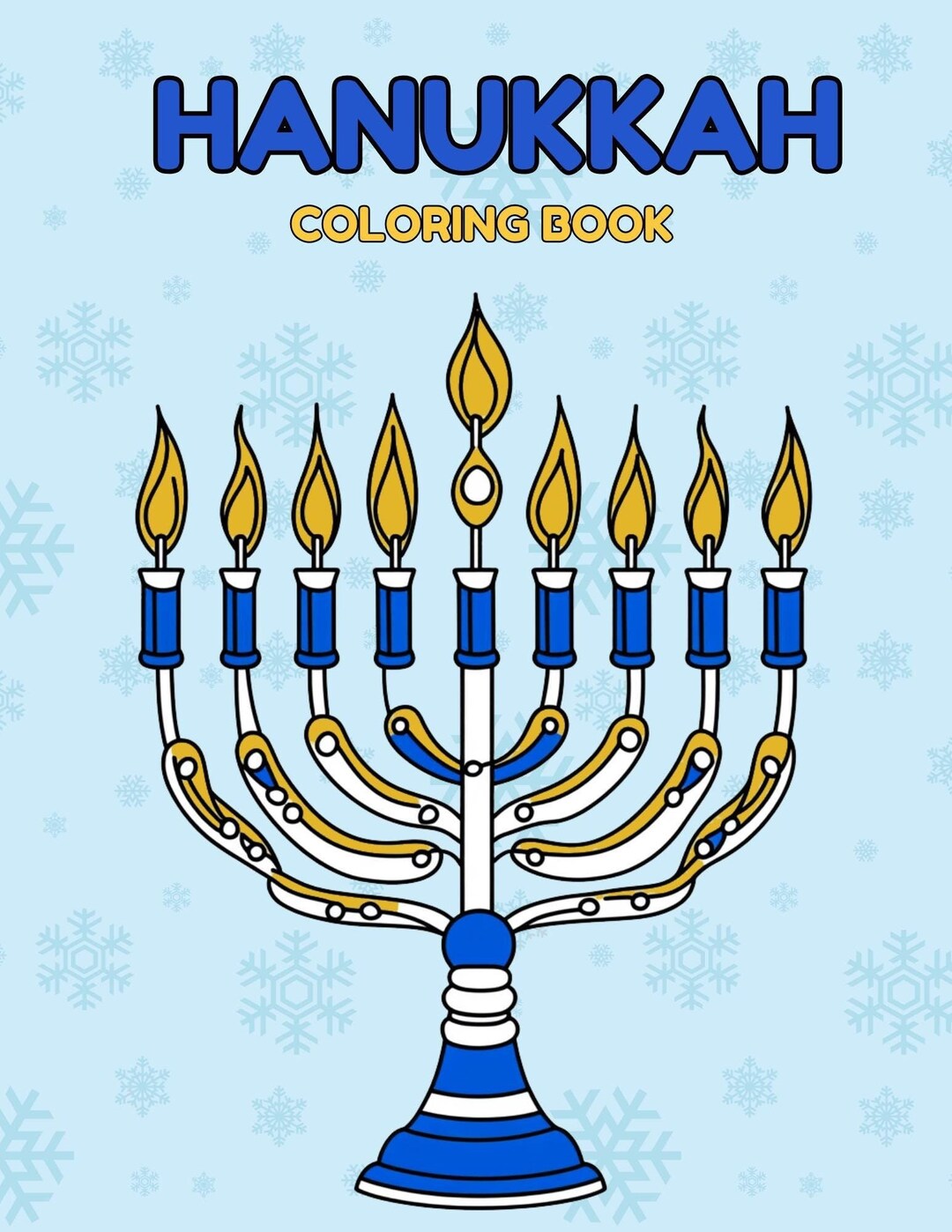 Personalized Kids Hanukkah Coloring Book, Custom Coloring Book for ...