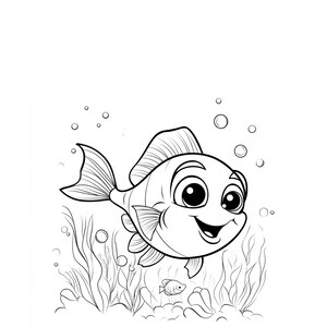 Ocean Custom Coloring Book for Kids, Personalized Kids Birthday Gift ...