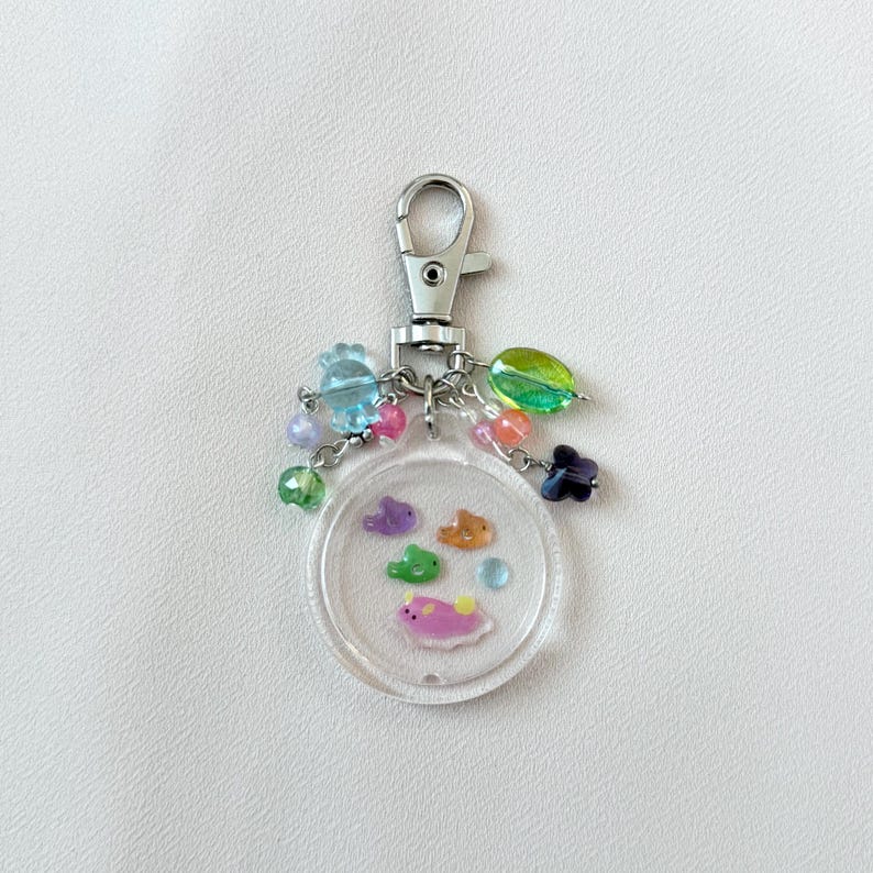 Marine Animal Keychain | Fish Bag Charms, Dangle Keychains, Ocean ...