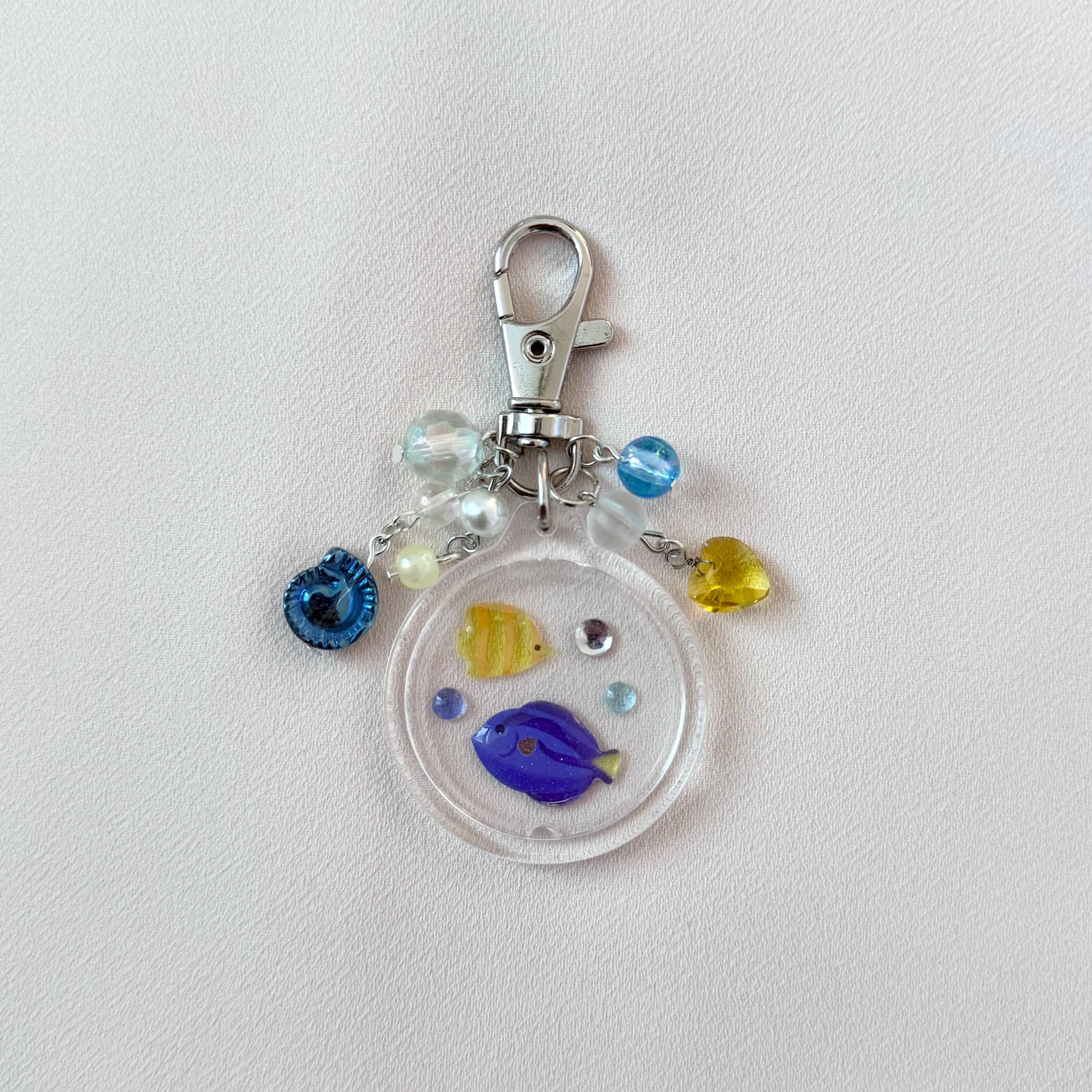 Marine Animal Keychain | Fish Bag Charms, Dangle Keychains, Ocean ...