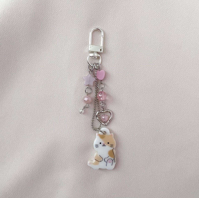 Matching Magnetic Cat Keychain Friendship Duo, Cat Charms, Dangle ...