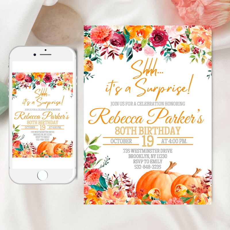 Fall Invitations - Etsy