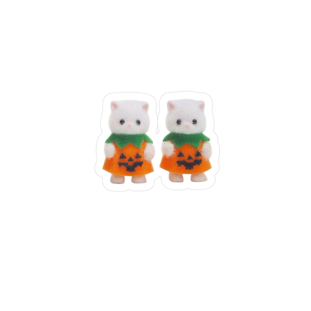 Halloween Cat Stickers, Cute Vinyl Decals for Spooky Decor, Child ...