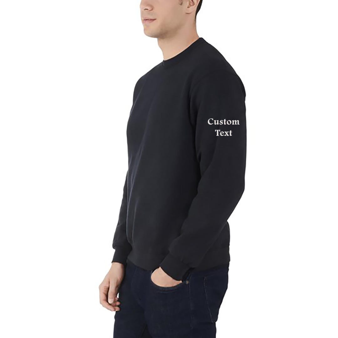 Custom Embroidered Business Logo Sweatshirt, Custom Upper Arm ...