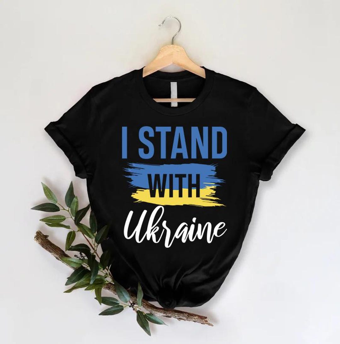 I Stand With Ukraine Shirt, Ukraine Flag Shirt, Support Ukraine Tee ...