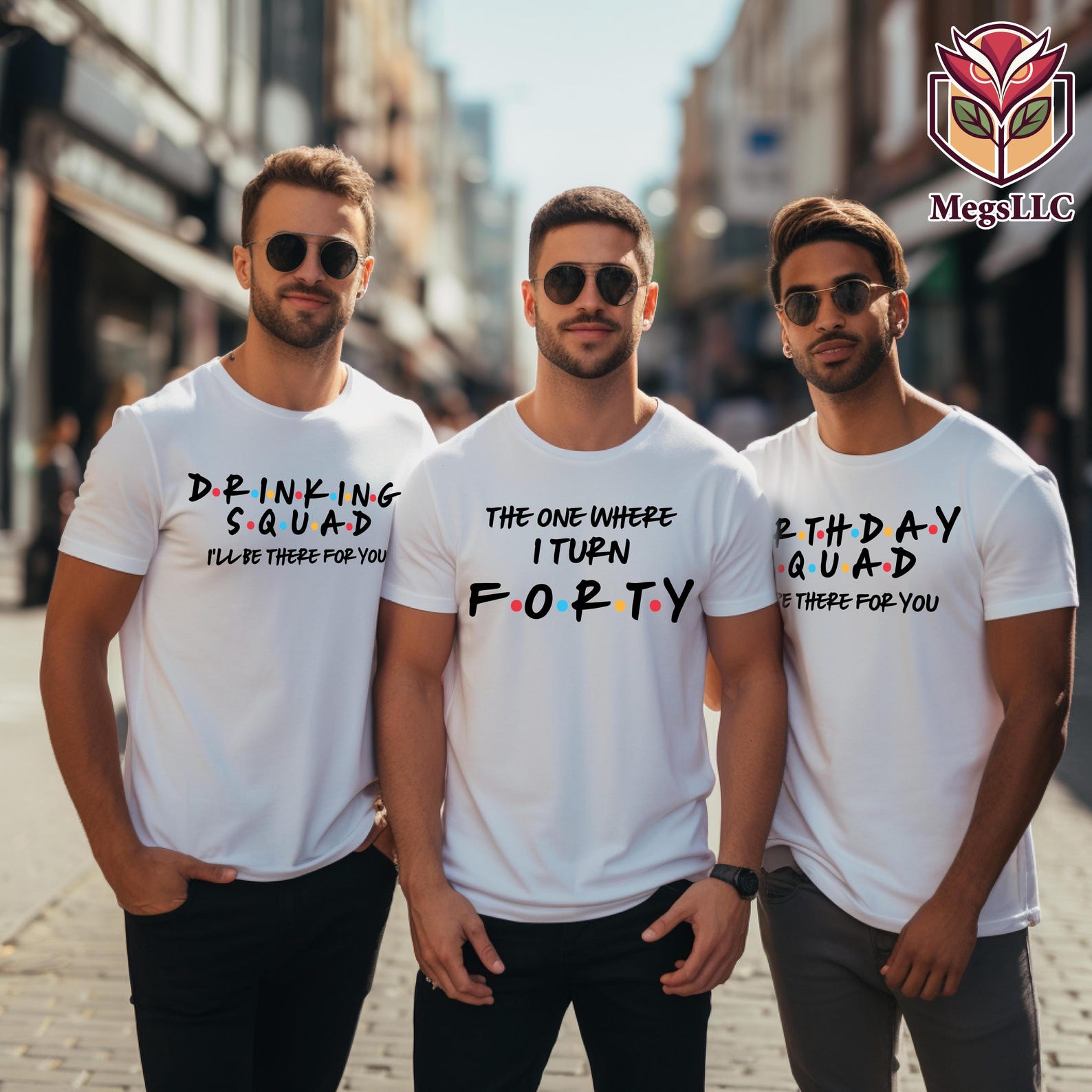 Customizable the One Where I Turn Forty Shirt, Forties Birthday Squad ...